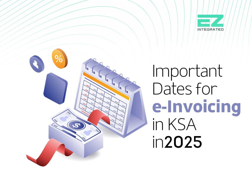 Important Dates for e Invoicing in KSA in 2025 - EZ integration
